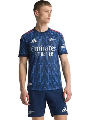 Adidas Arsenal 25/26 Away Authentic Jersey - Night Indigo / Matte Silver
