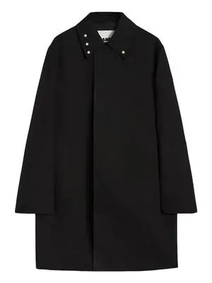 JIL SANDER Double-breasted Coat - Black