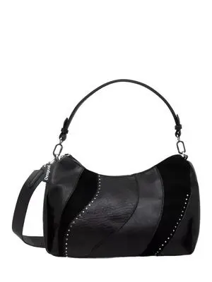 DESIGUAL Panelled Studded Tote Bag