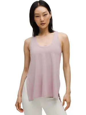 Lululemon Silkappeal Side-slit Tank Top - Mauve Grey