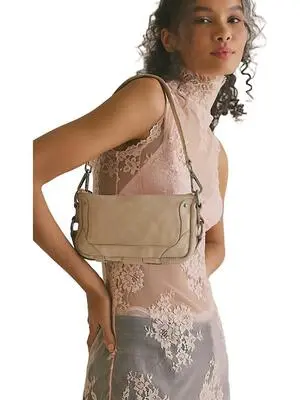 Free People Lillie Leather Shoulder Bag - Cream