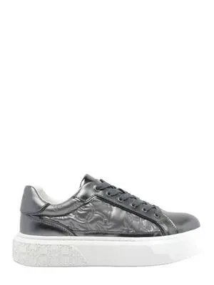 Pinko Metallic Platform Sneakers - Grey