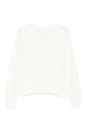 Liu Jo Crew Neck Sweater - White