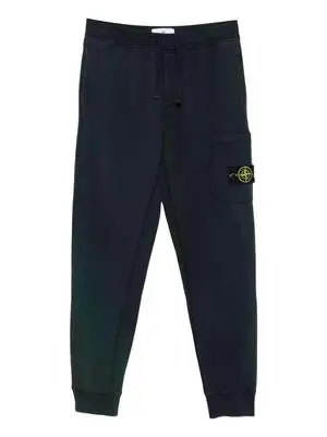 Stone Island Patch-pocket Drawstring Trousers - Blue