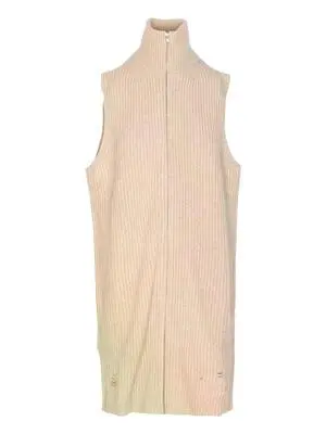 MAISON MARGIELA High-neck Zip-front Top - Neutrals