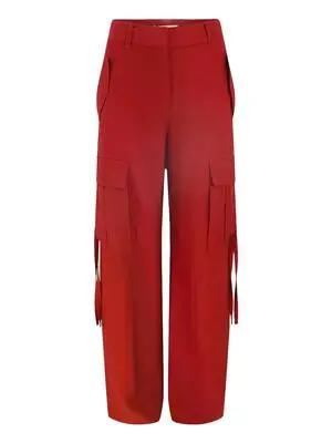 Ulla Johnson Cargo-pocket Trousers - Red