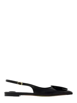 Jacquemus The Duelo Flat Slingback Pumps - Black