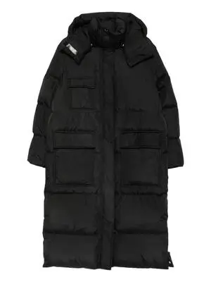 Marc O'polo Hooded Flap-pocket Coat - Black