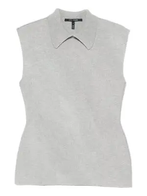 SOFIE D'HOORE Sleeveless Collared Top