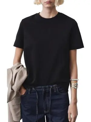 Mango Cotton T-shirt - Black