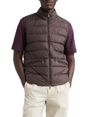 Moncler Treompan Down Puffer Vest - Brown