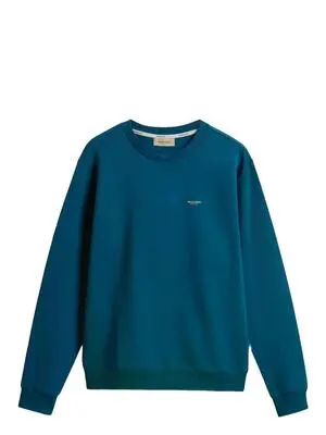Woolrich Logo Interlock Crew-neck Sweater - Blue