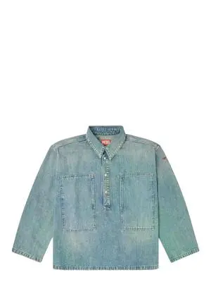 DIESEL® Pocket-detail Denim Shirt - Blue