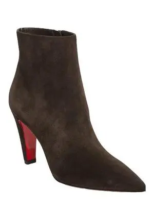 CHRISTIAN LOUBOUTIN Vibella Pointed Toe Bootie - 7164  Cafe