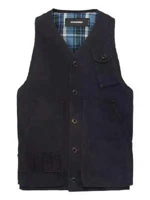 Dsquared2 Cotton Vest - Black