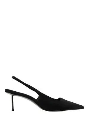 Femme La 55mm Slingback Pointed-toe Pumps - Black