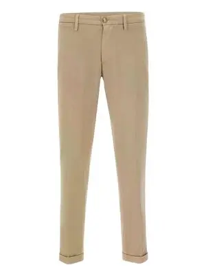RE-HASH Cuffed Welt-pocket Trousers - Neutrals
