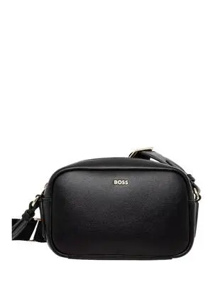 BOSS Logo-plaque Crossbody Bag - Black