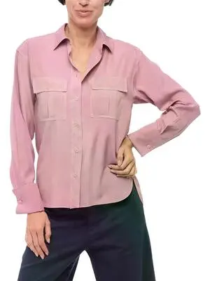 Max Mara Button-fastening Pocket Shirt - Pink