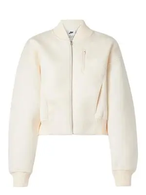 Nike Destroyer Modal-blend Jersey Bomber Jacket - Neutrals