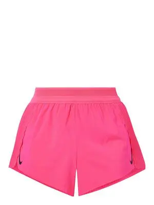 Nike Aeroswift Printed Plissé Dri-fit Adv Shorts - Pink