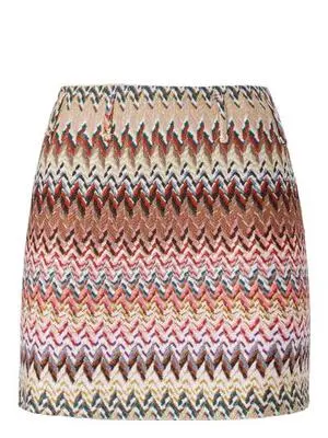 Missoni Mini Skirt With Zigzag Pattern - Multicoloured