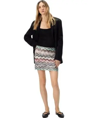 Missoni Snake Pattern Mini Skirt - Multicoloured