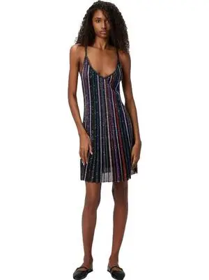 Missoni Mini Dress With Interlaced Straps Multicoloured