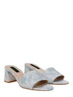 KENDALL LOUISE Abigail Heels - Blue Floral