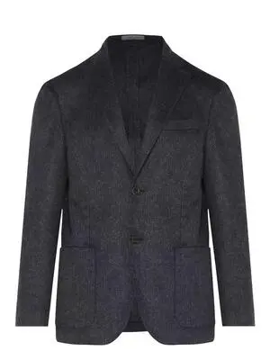 Corneliani Textured Two-button Blazer - Black