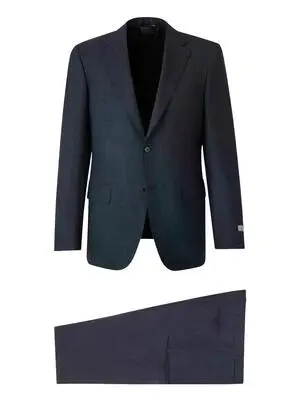 Canali Checked Suit - Blue