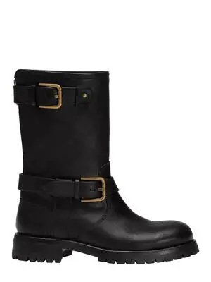 Dolce & Gabbana Buckle-detail Knee-high Boots - Black