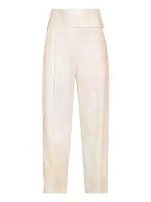 JIL SANDER Pleated High-waisted Trousers - Neutrals