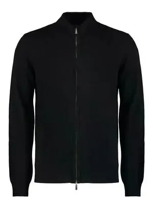 MOORER Zip-Front Cashmere Cardigan