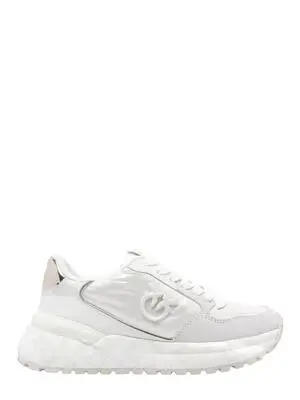 Pinko Logo-detail Chunky-sole Sneakers - White