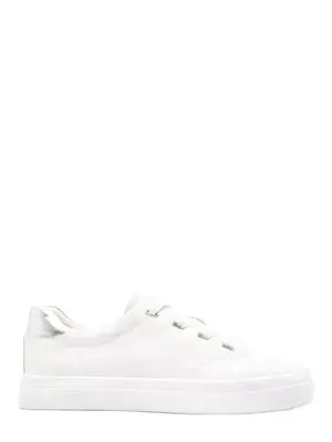 Gant Avona Leather Sneakers With Metallic Detail - White