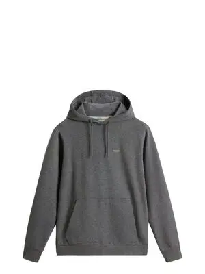Woolrich Interlock Logo Hoodie - Grey
