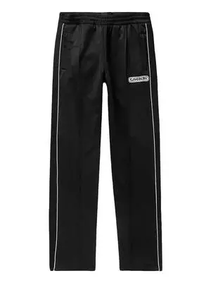 Givenchy Side-stripe Logo-patch Sweatpants - Black