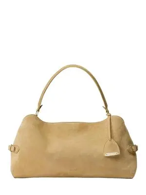 Ralph Lauren The Calf-suede Shoulder Bag - Tan