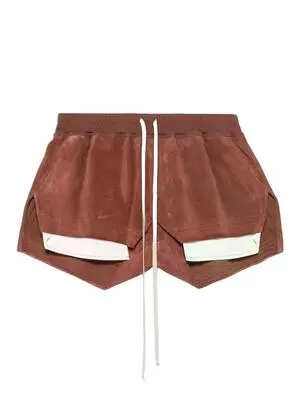 Rick Owens Panelled Drawstring Shorts - Brown