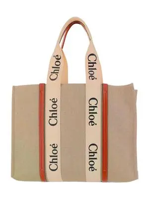 Chloé Large Woody Tote - Neutrals