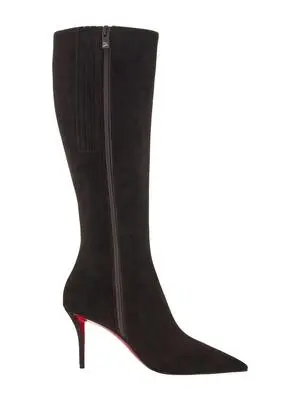 CHRISTIAN LOUBOUTIN Miss Z 80mm Knee Boots - Brown