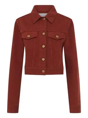 GABRIELA HEARST Bronte Jacket In Burnt Sienna Recycled Cotton