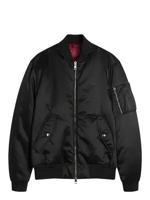 Gucci Heavy Nylon Canvas Bomber Jacket - Black