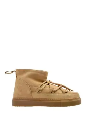 Inuikii Braided-lace Suede Boots - Neutrals