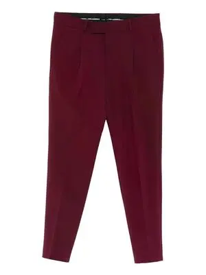 Karl Lagerfeld Pleated Trousers - Red