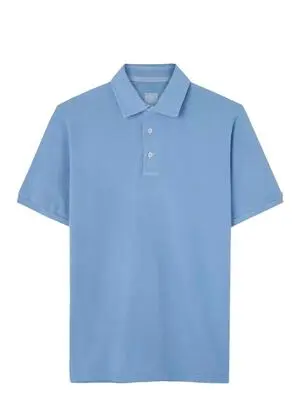 Fedeli Short-sleeve Polo Shirt - Blue