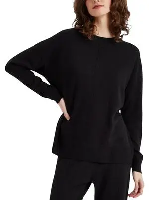 Chinti & Parker Slouchy Wool Cashmere Sweater - Black