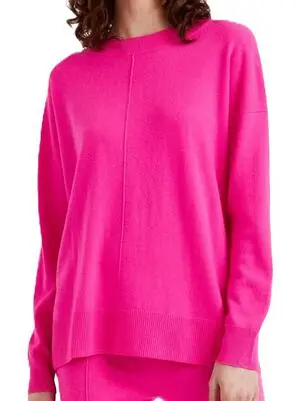 Chinti & Parker Slouchy Wool Cashmere Sweater - Hot Pink
