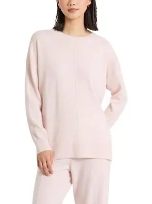 Chinti & Parker Slouchy Wool Cashmere Sweater - Pink Melange